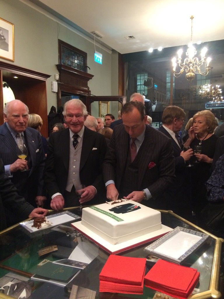 Angus Cundey presented his MBE medal by The Queen - Henry Poole Savile Row
