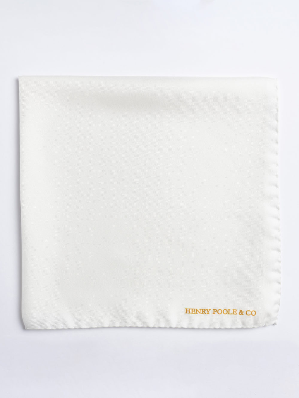Ivory pocket square - Henry Poole Savile Row