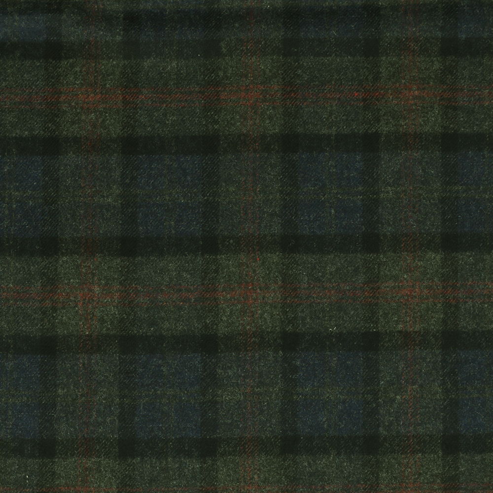 Navy Blue Tartan Check - Henry Poole Savile Row