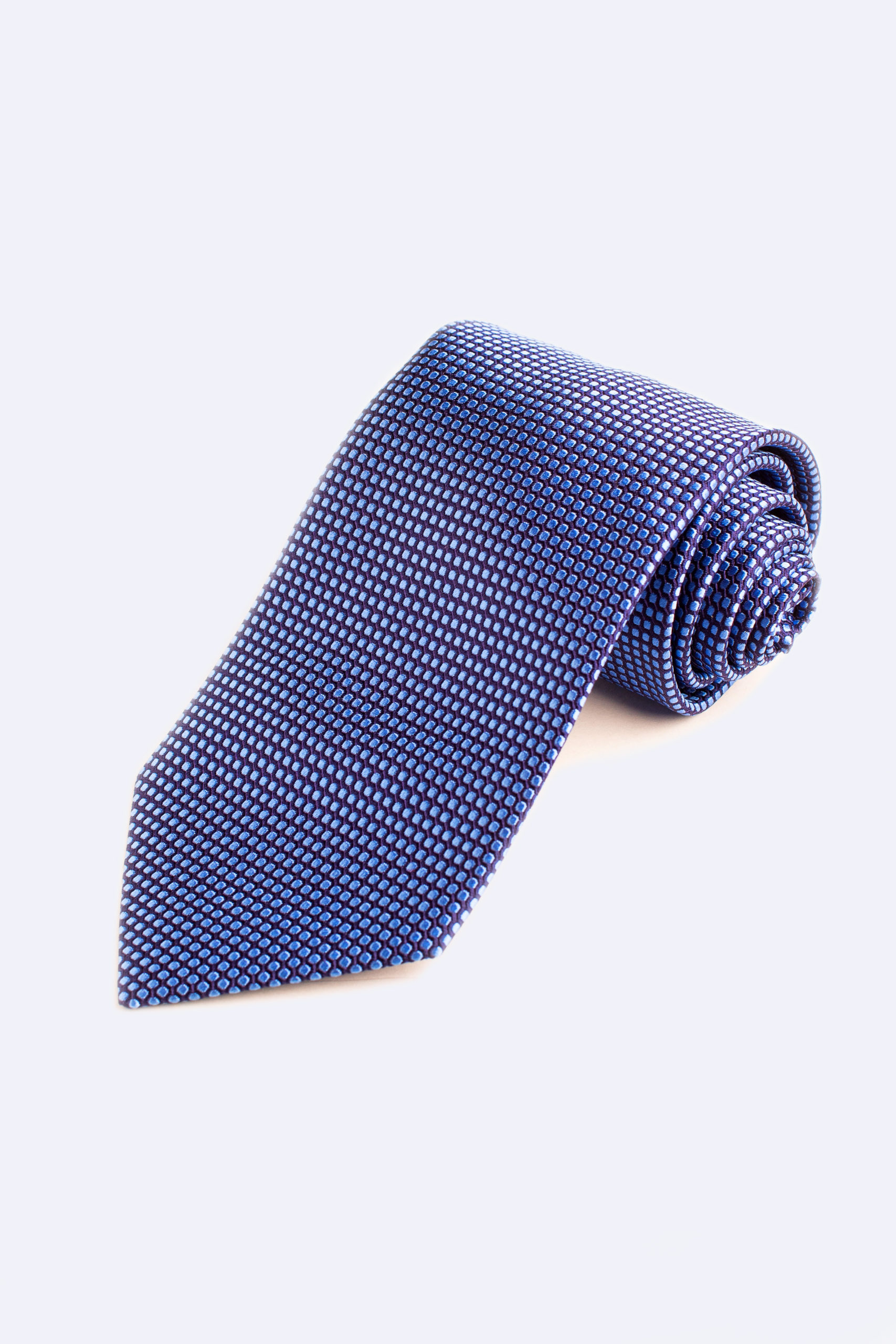 Blue Bram Stoker tie - Henry Poole Savile Row