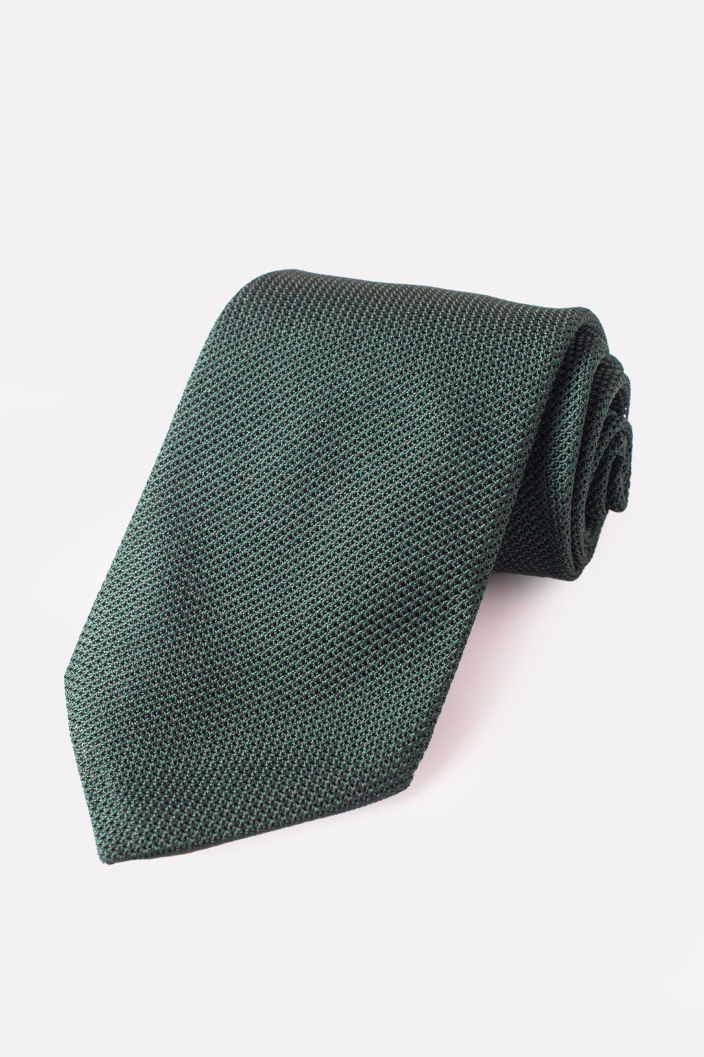 Forest green Alfonso XIII tie - Henry Poole Savile Row
